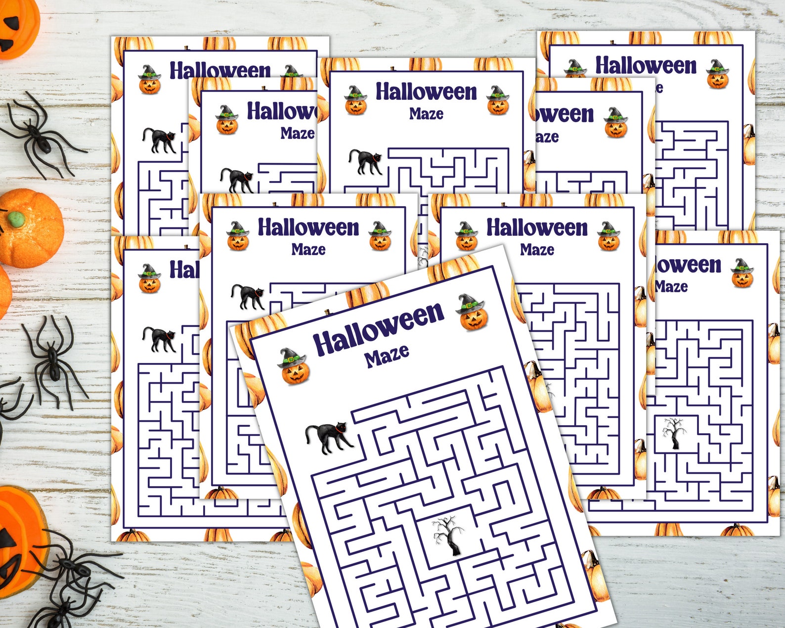 Halloween Game Bundle 6 Printable Family and Classroom Games - Etsy