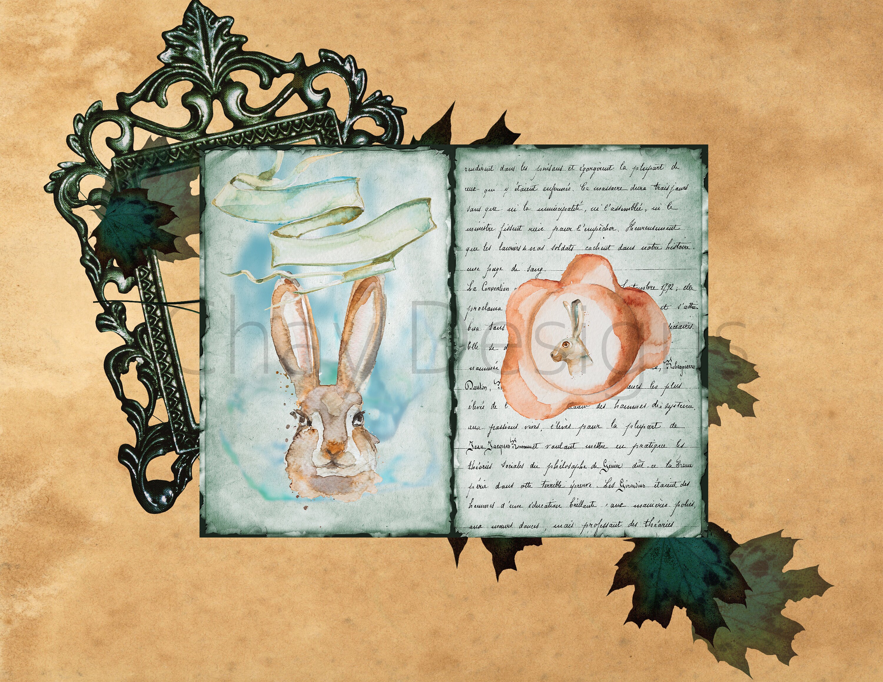 Once Upon A Time Digital Paper Pack, Set of 10 Printable Pages ...
