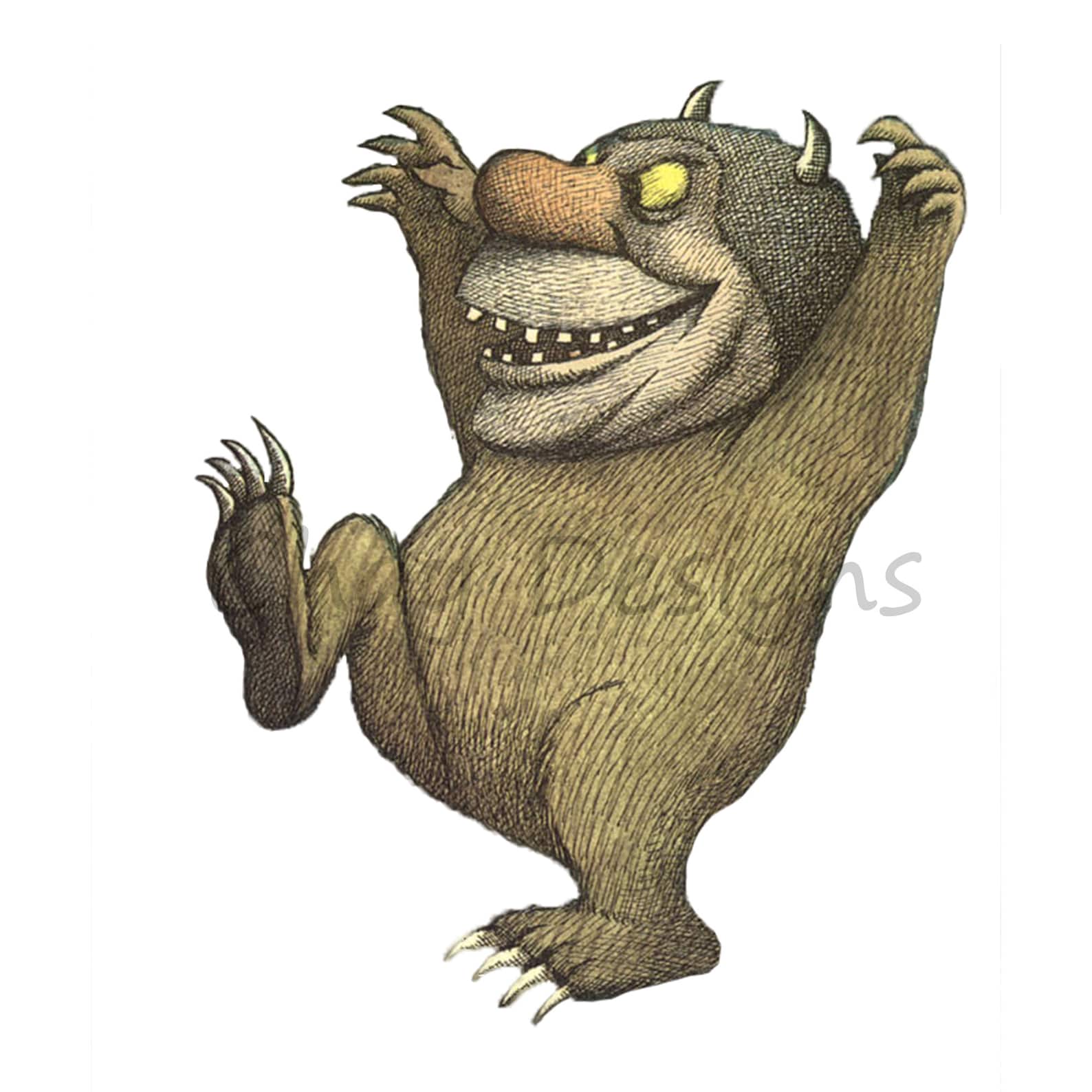 4 Where the Wild Things Are Clipart Set PNG Files Digital - Etsy