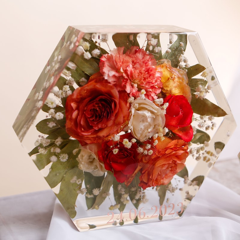 Resin Bouquet Hexagon - Etsy UK