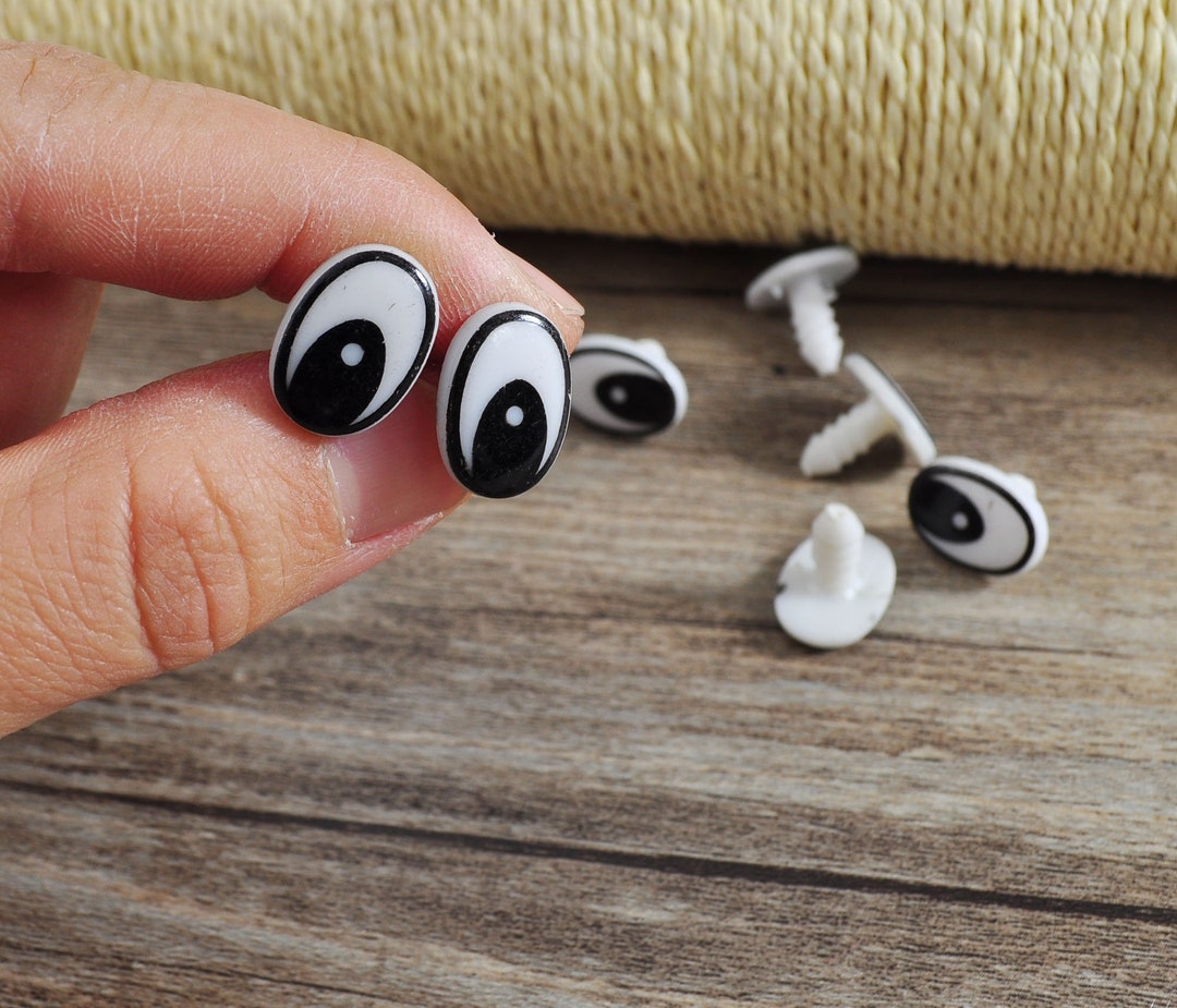 30pcs(15 Pairs) Cartoon Safety Eyes，small Plastic Comic Eyes，safety ...