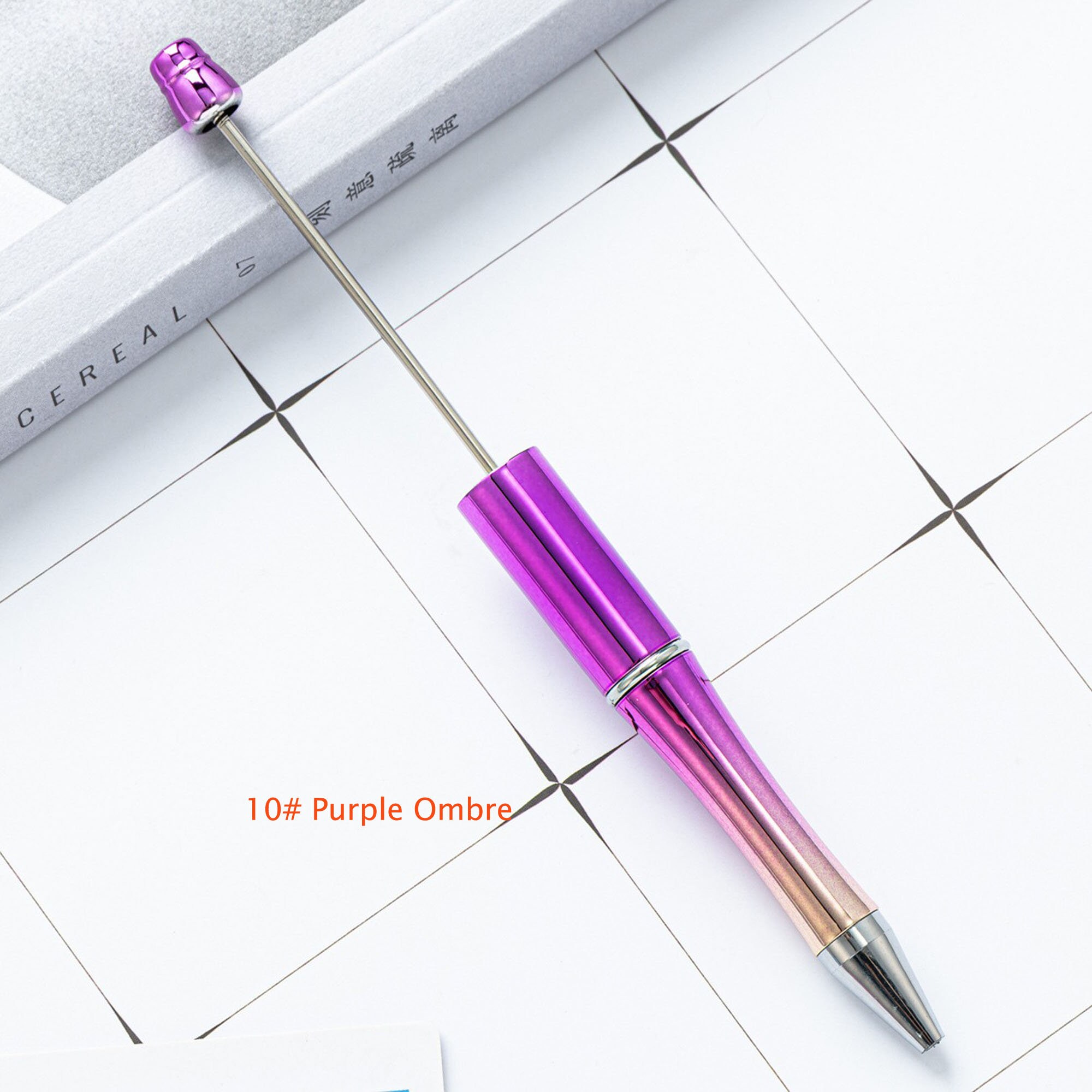 10 Colors Beadable Pens,1-10pcs DIY Beadable Pens,beadable Pens and ...