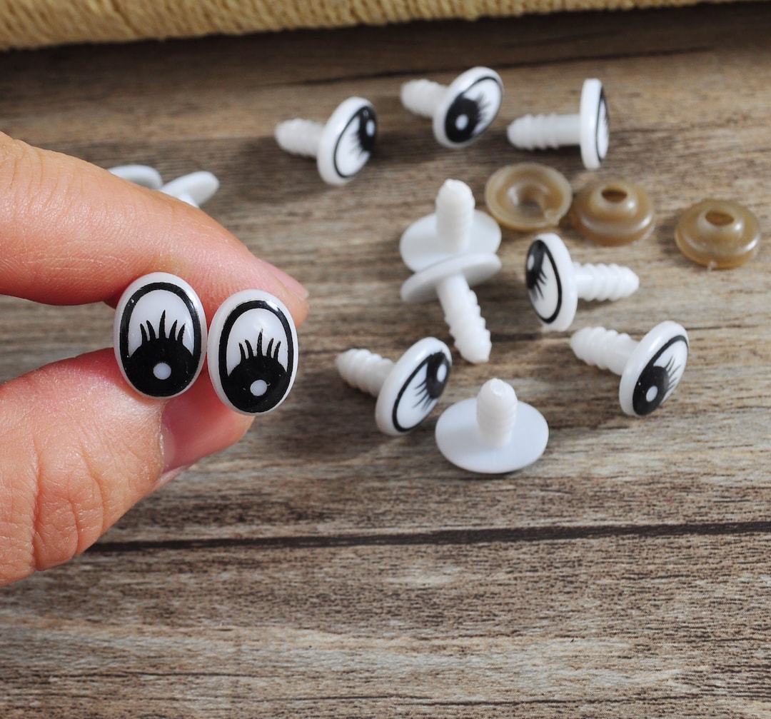 30pcs(15 Pairs) Cartoon Safety Eyes，small Plastic Comic Eyes，safety ...