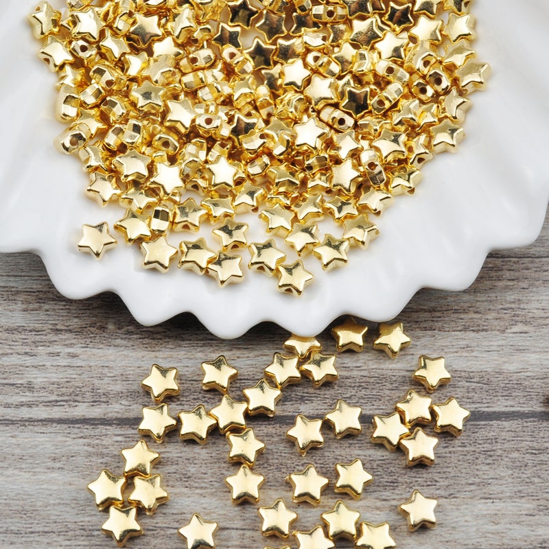 Tiny Star Beads - Etsy