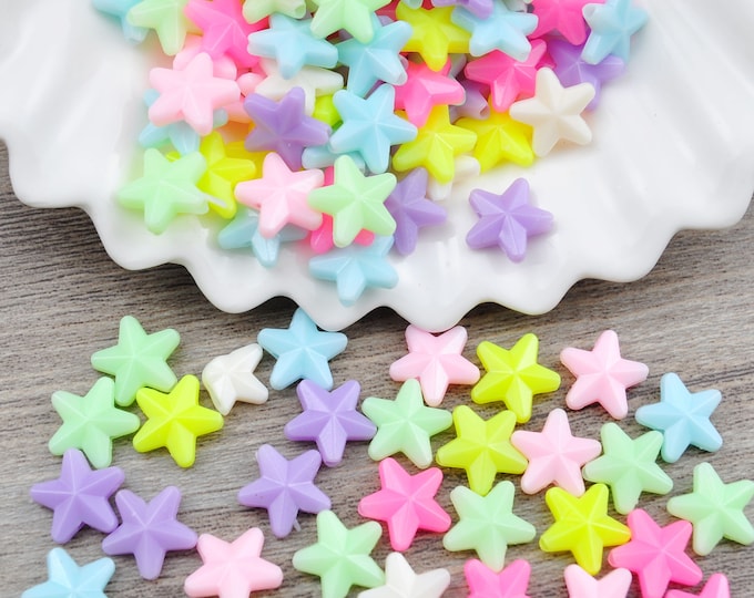 Plastic Star Charms,150pcs 21mm Star Outline Plastic or Acrylic ...