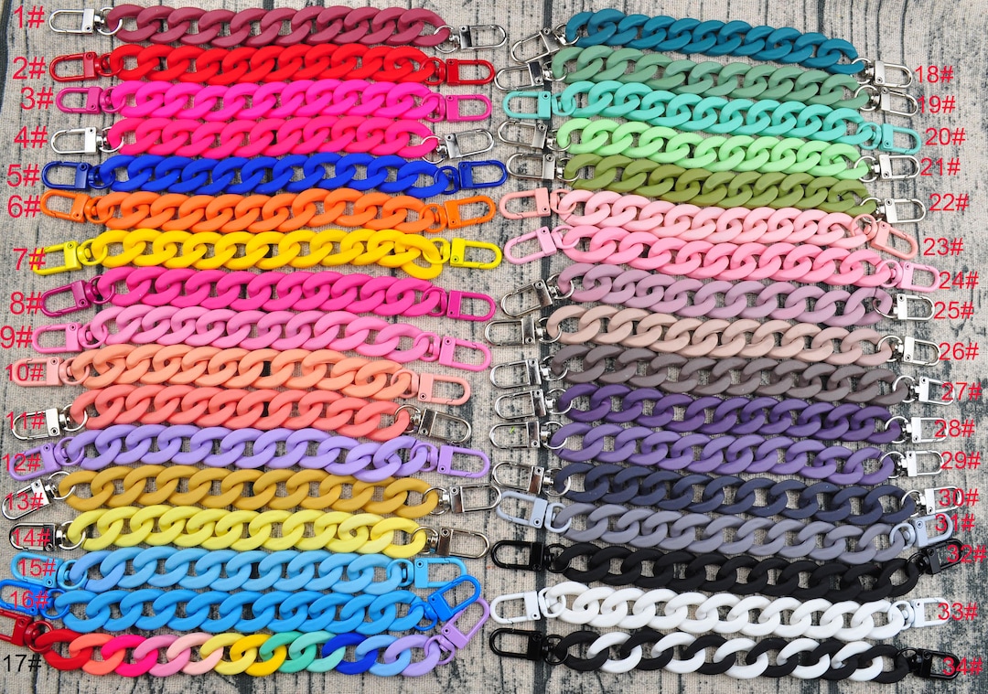 Shoe Chains,shoe Clips,34 Colors Shoes Charms,matt Chain for Shoes ...