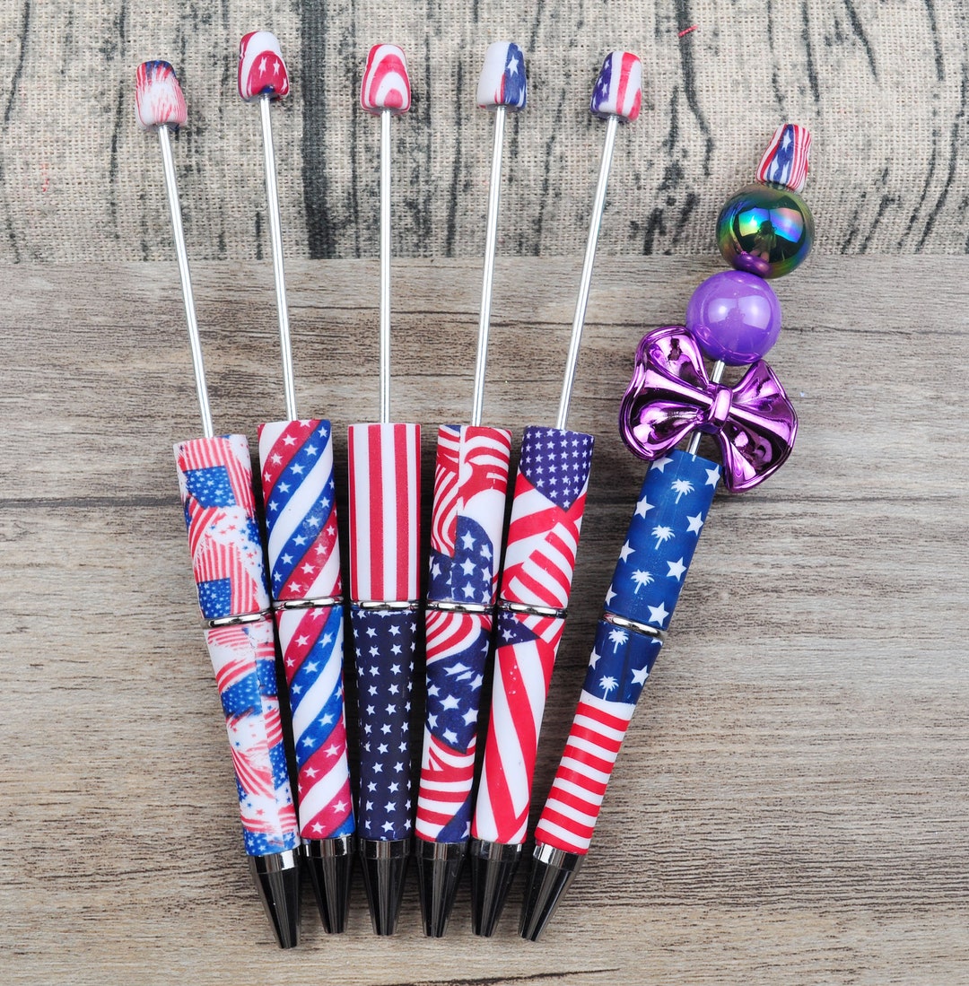 1pcs Beadable Pens,national Flag Beadable Pens,flag Pen,american Flag ...