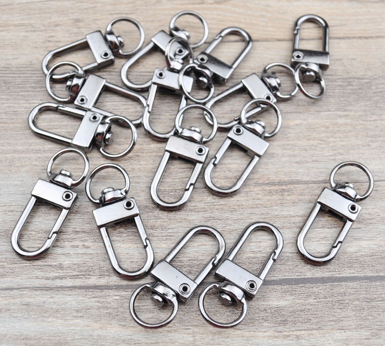 10/30/50/100pcs Mixed Color Lobster Swivel Clasps Key Ring,lobster ...