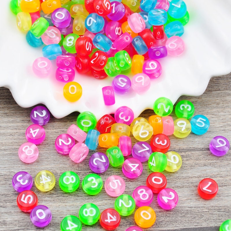 Number Beads - Etsy