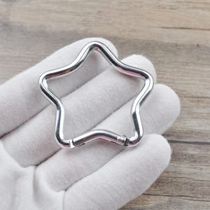 2/10/20/30/50/100pcs Mixed Color Star Clips Clasp，10 Colors Star Shape ...