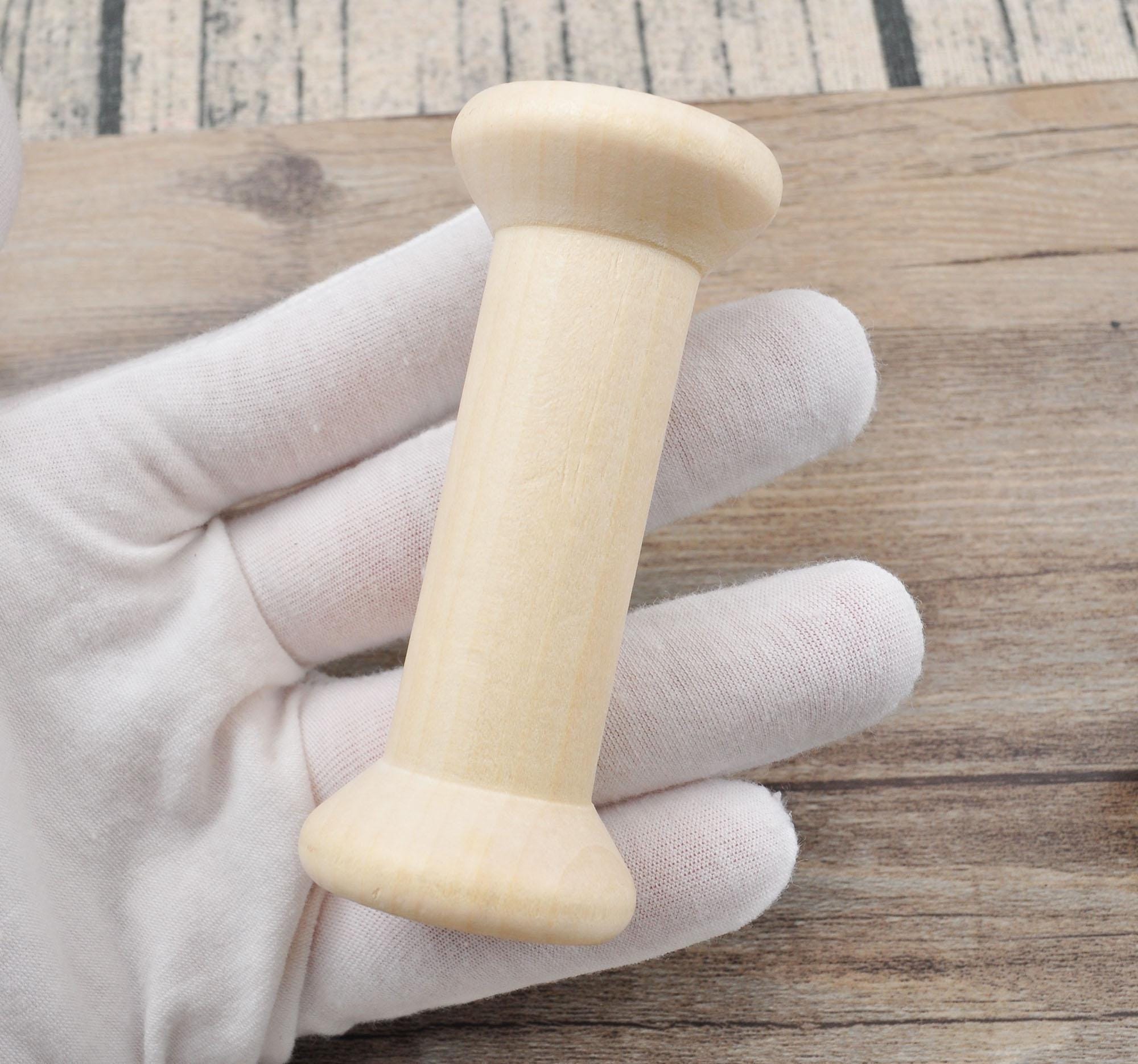 Wood Spool,unfinished Wooden Bobbins,wood Bobbin Spools,natural Color,9 ...