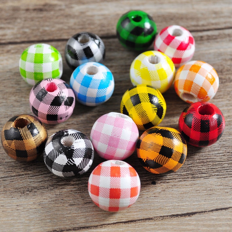 Round Wooden Beads - Etsy