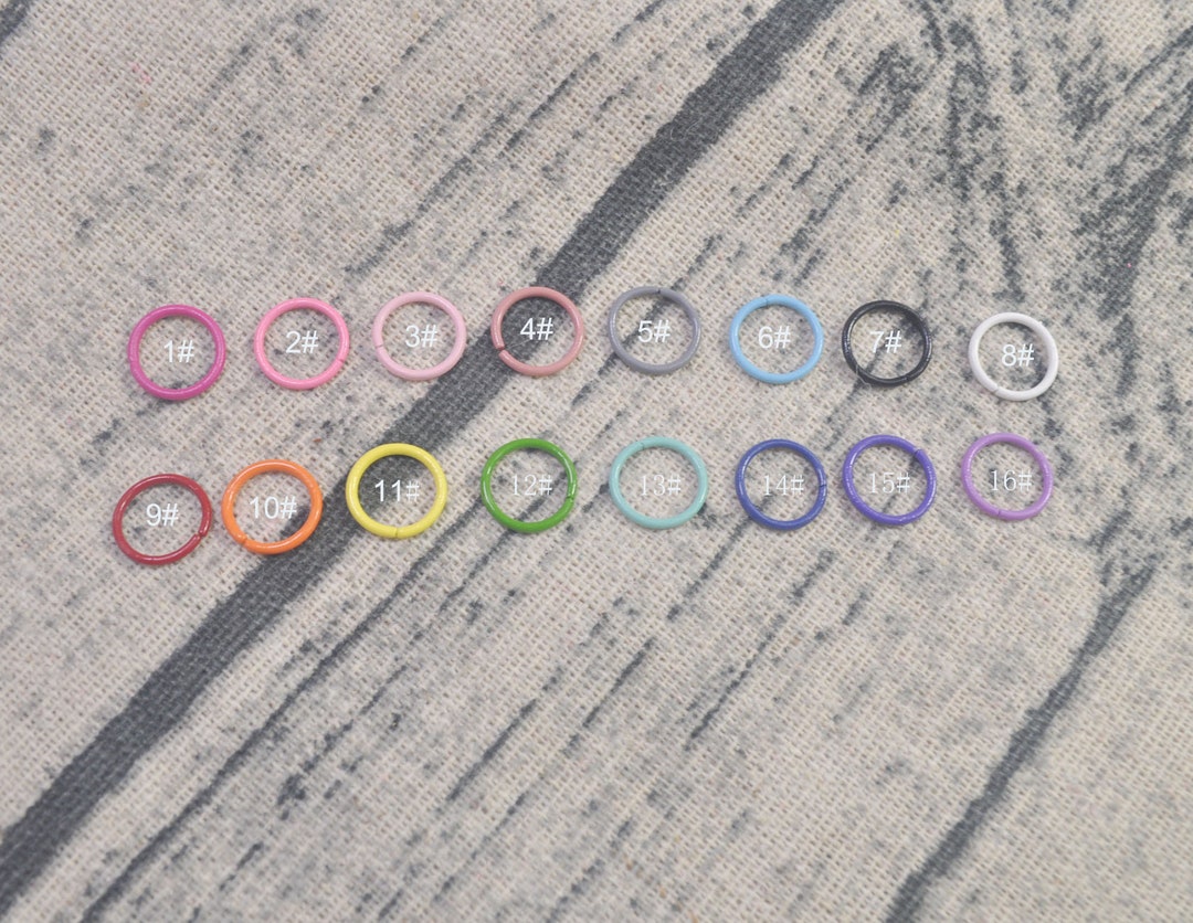 Jump Rings,50-500pcs Mixed Color Open Jumprings,10x1mm Metal Jump Rings ...