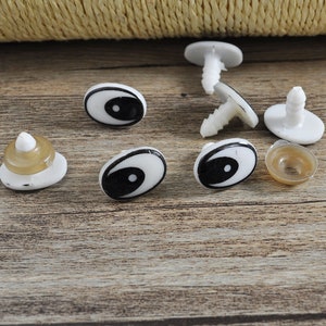 30pcs(15 Pairs) Cartoon Safety Eyes，small Plastic Comic Eyes，safety ...