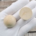 10pcs Unfinished Solid Wood Half Split Balls,round Split Ball,dome Ball ...