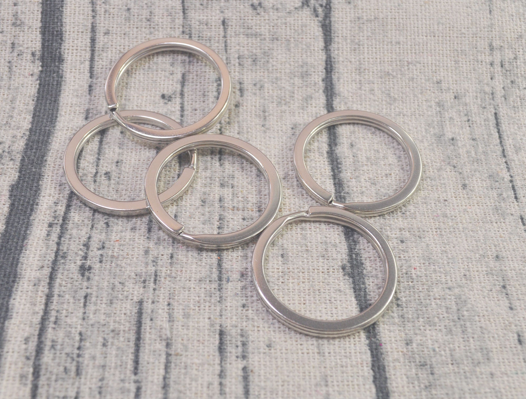 103050pcs Wholesale Key Ring Findingscolorful Blank Split | Etsy