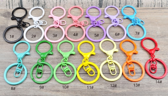 5pcs/lot 14 Colors Keychain Ring,colored 30mm Key Circle 5pcs/lot 14 Colors Keychain Ring,colored 30mm Key Circle