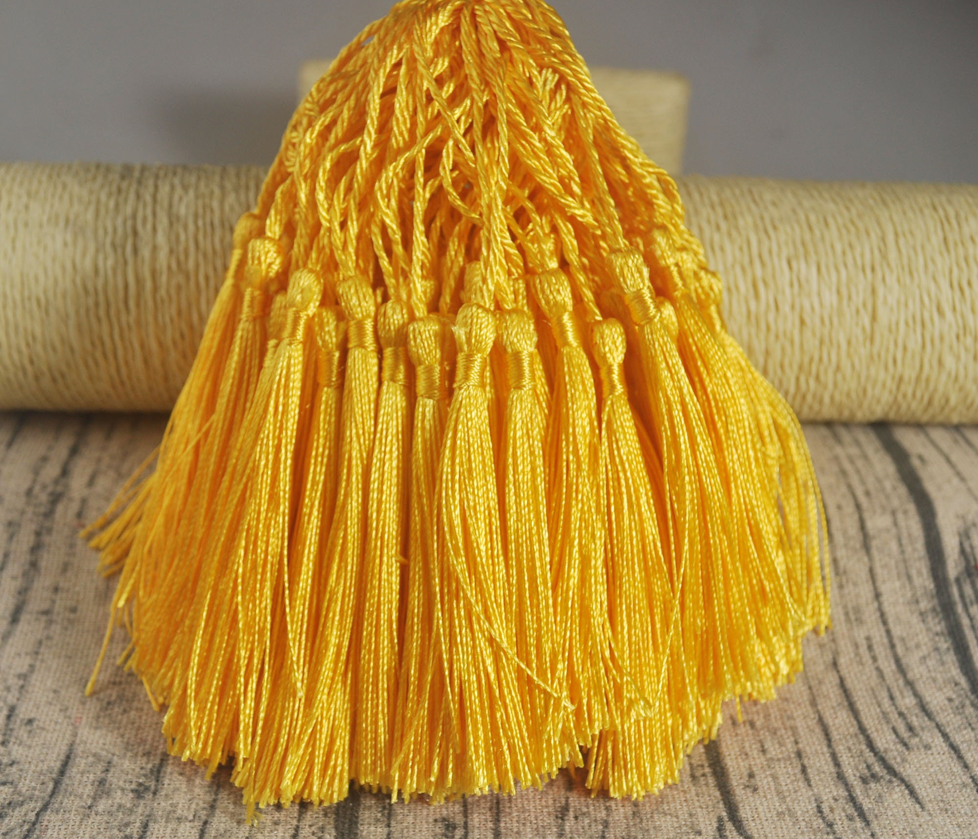 20pcs/50pcs/100pcs Yellow Bookmark Tassels， Silk Tassels，tassel Pendant ...