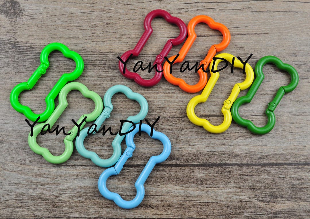 23 Colors,3pcs Dog Bone Shaped Carabiner Clip，bone Clip, Spring Clip ...