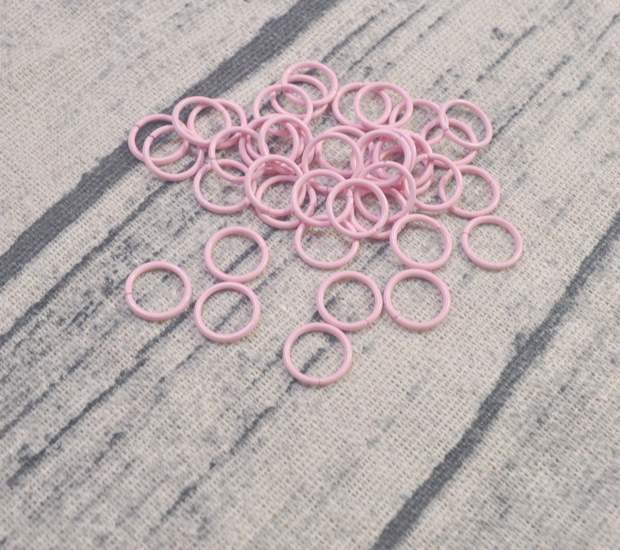 Jump Rings,100pcs Light Pink Open Jumprings,10x1mm Metal Jump Rings ...