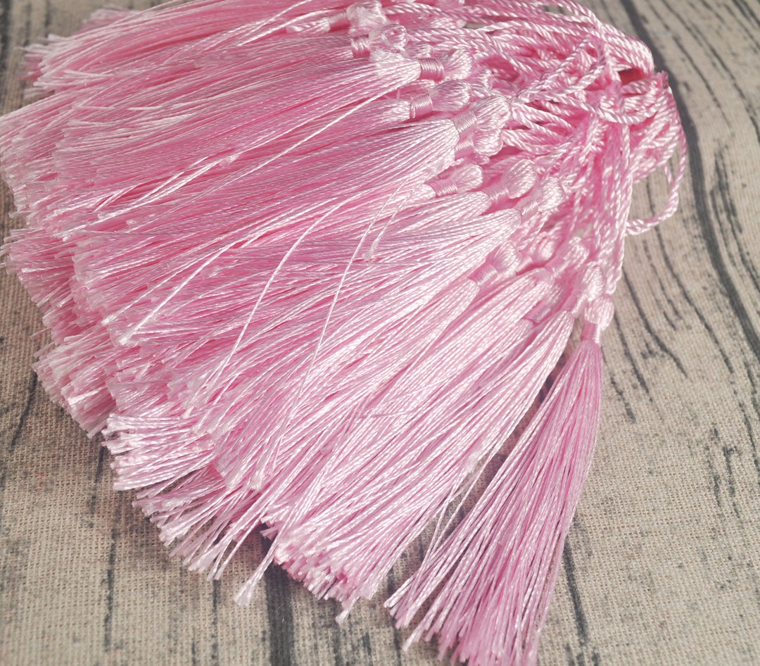 20pcs/50pcs/100pcs Pink Bookmark Tassels， Silk Tassels，tassel Pendant ...