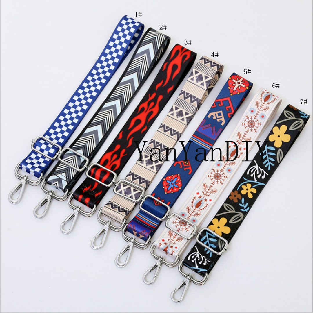 6 Colors,55 Adjustable Bag Strap,1.5 Width Crossbody Strap,flower Strap ...