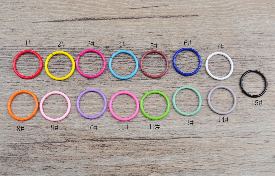 Jump Rings,50-500pcs Mixed Color Open Jumprings,12x1mm Metal Jump Rings ...