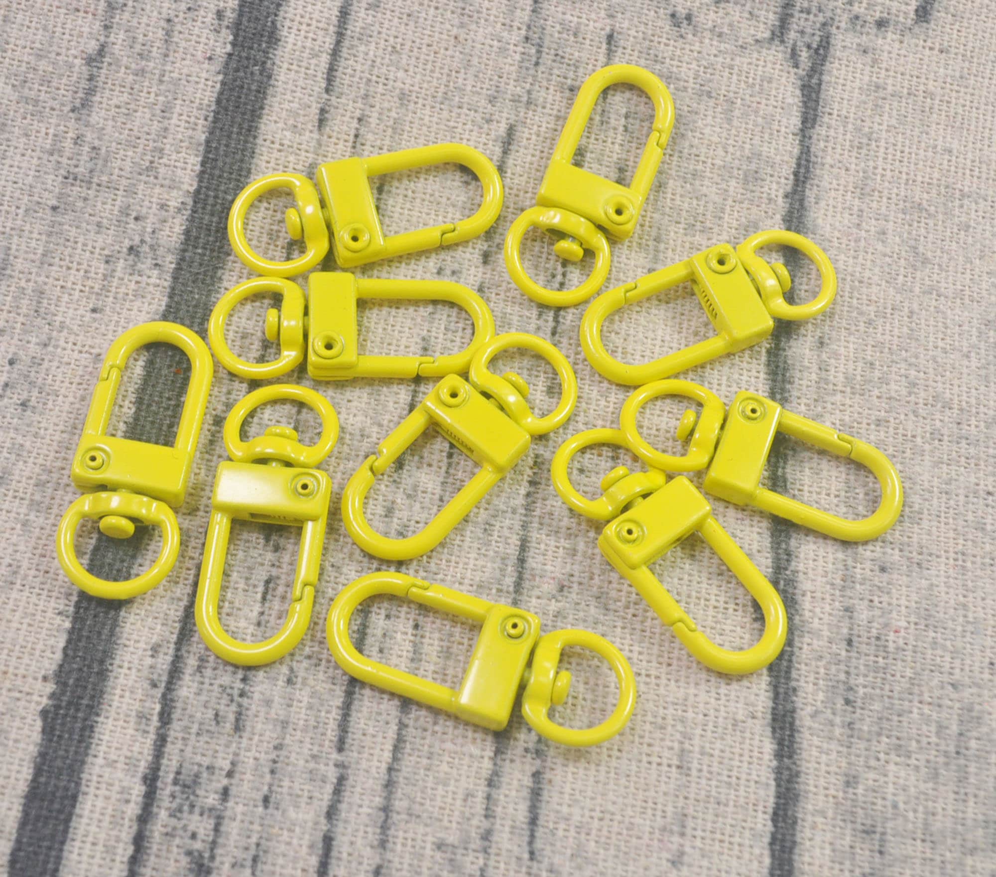 5-100Stk GelbEr Hummer Schwenkverschluss Schlüsselring,Hummer ...