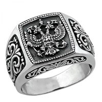 Polish Eagle Signet Ring – Sterling Silver Coat of Arms Ring With ...