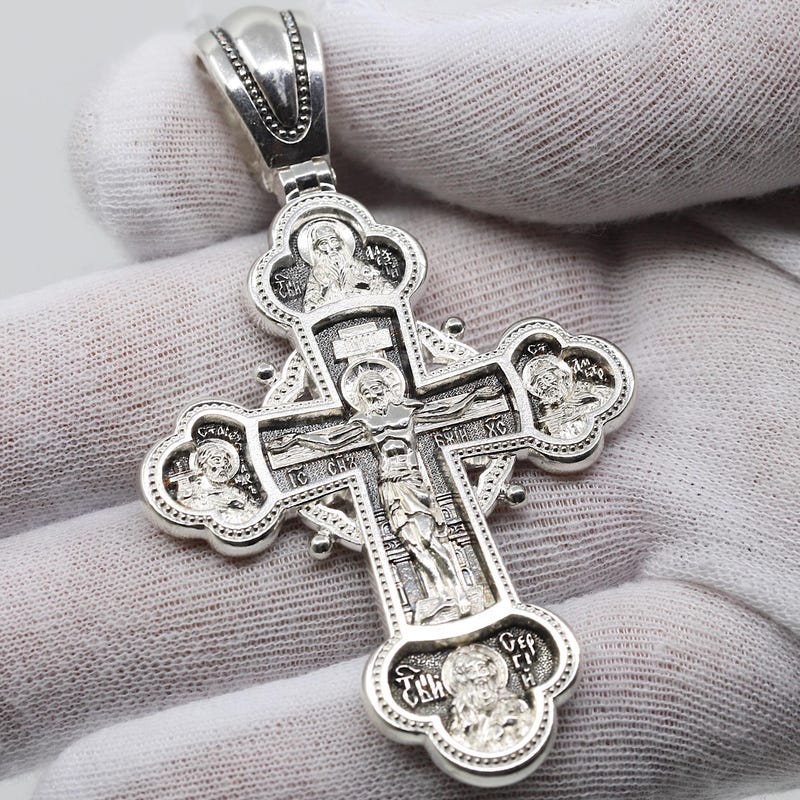 Russian Orthodox Pectoral Cross - Etsy