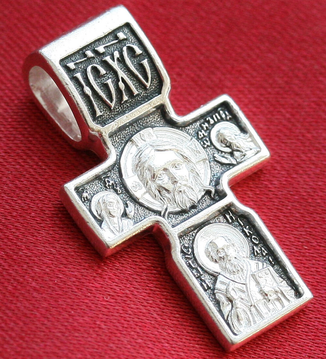 Russian Orthodox Sterling Silver 925 Body Prayer Cross Archangel ...