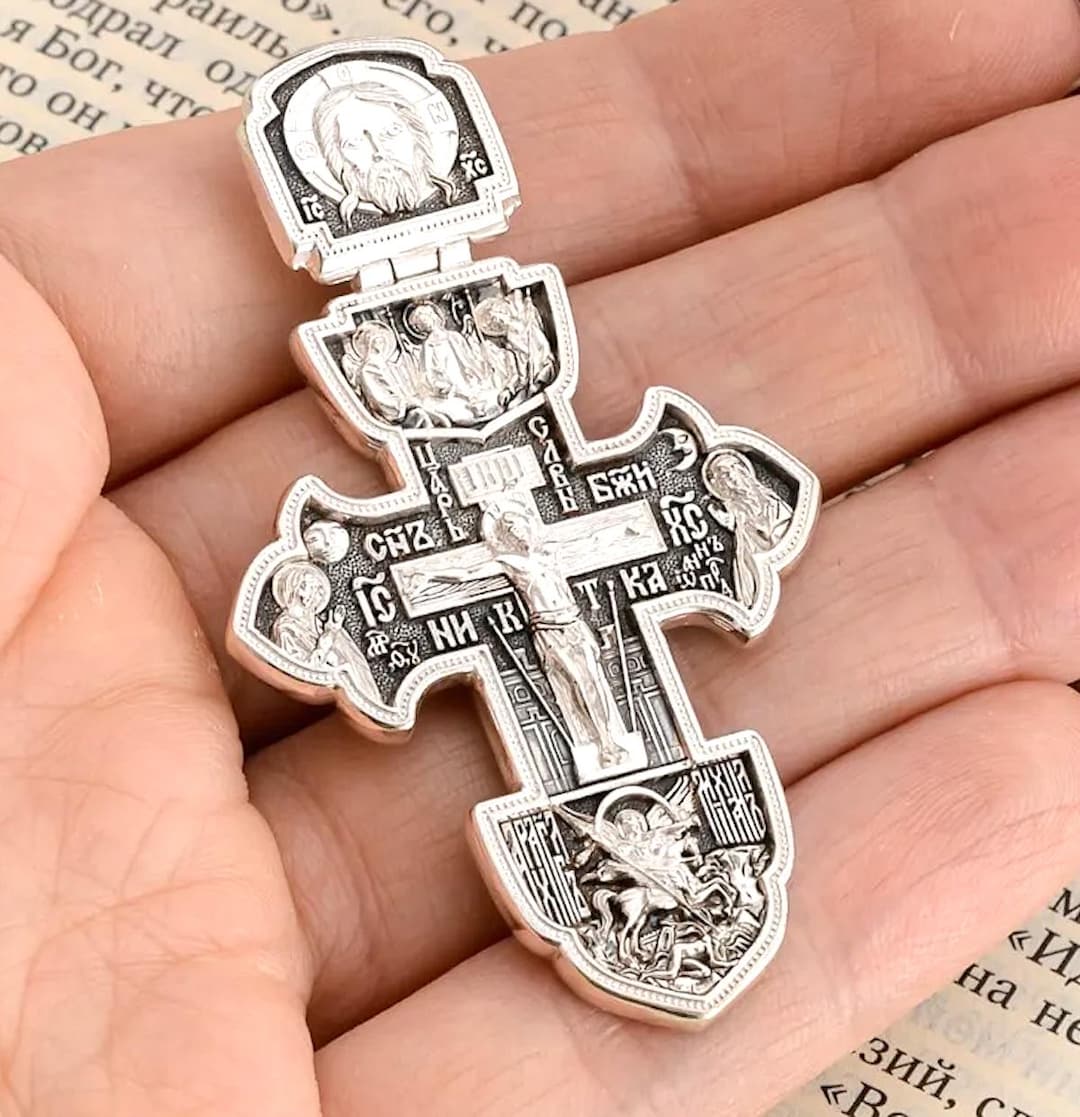 Eastern Orthodox Saint George Warrior Holy Trinity Big Russian Greek ...