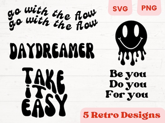 Svg Retro Bundle Svg Bundle Png Digital Download Instant | Etsy