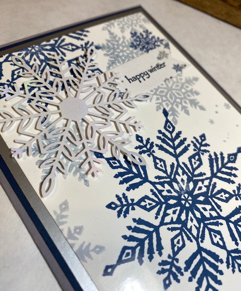 Handmade Greeting Card Happy Winter Handmade Holiday Card Stampin' Up ...