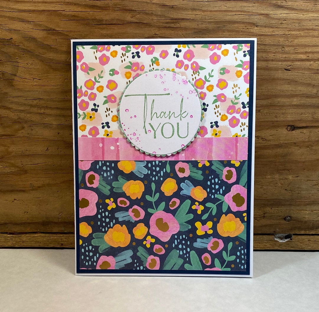 Handmade Thank You Card Thank You Note Card Thank You - Etsy