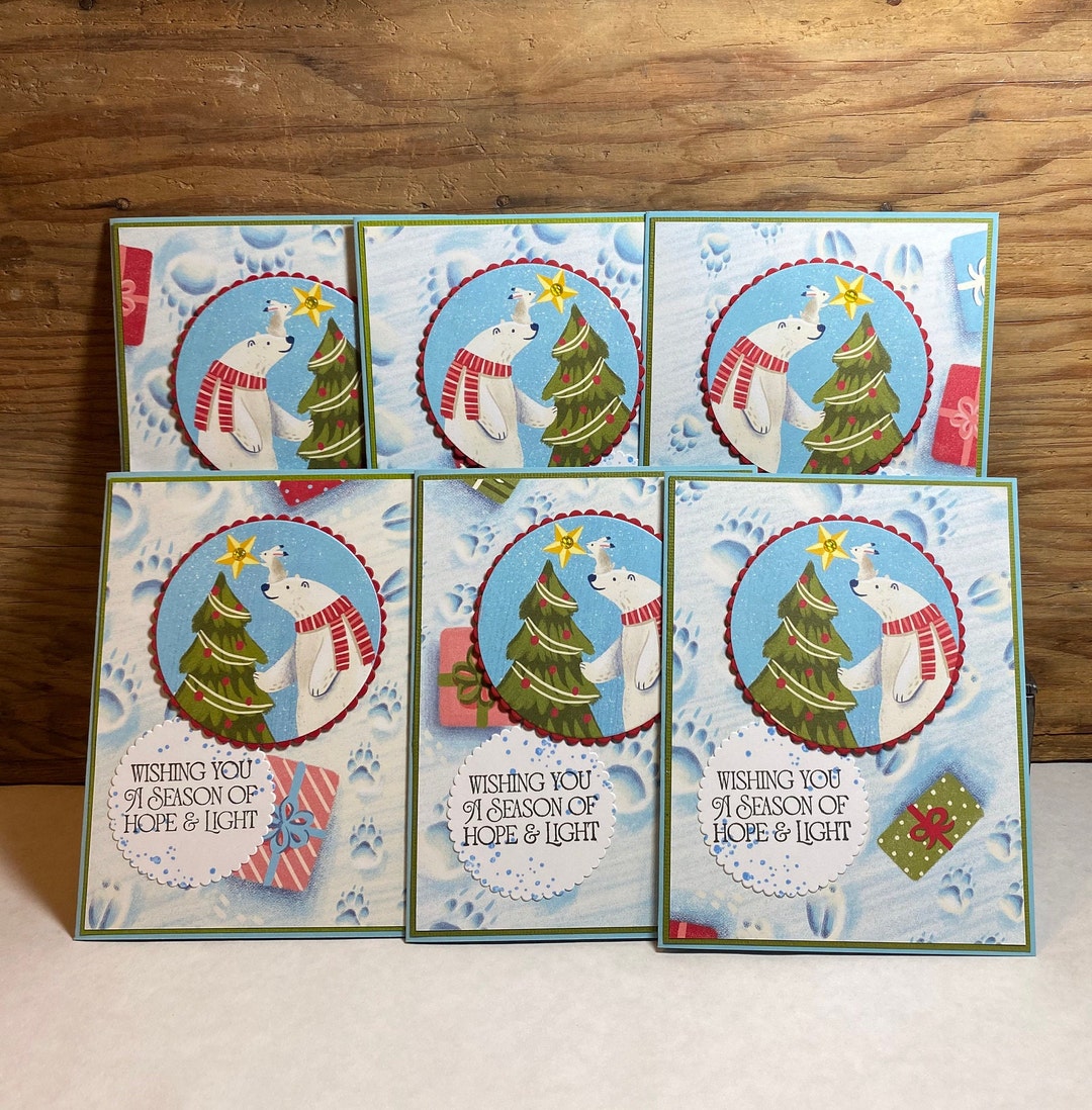 Handmade Christmas Cards Set of 6 Cards Holiday Cards Stampin' Up ...