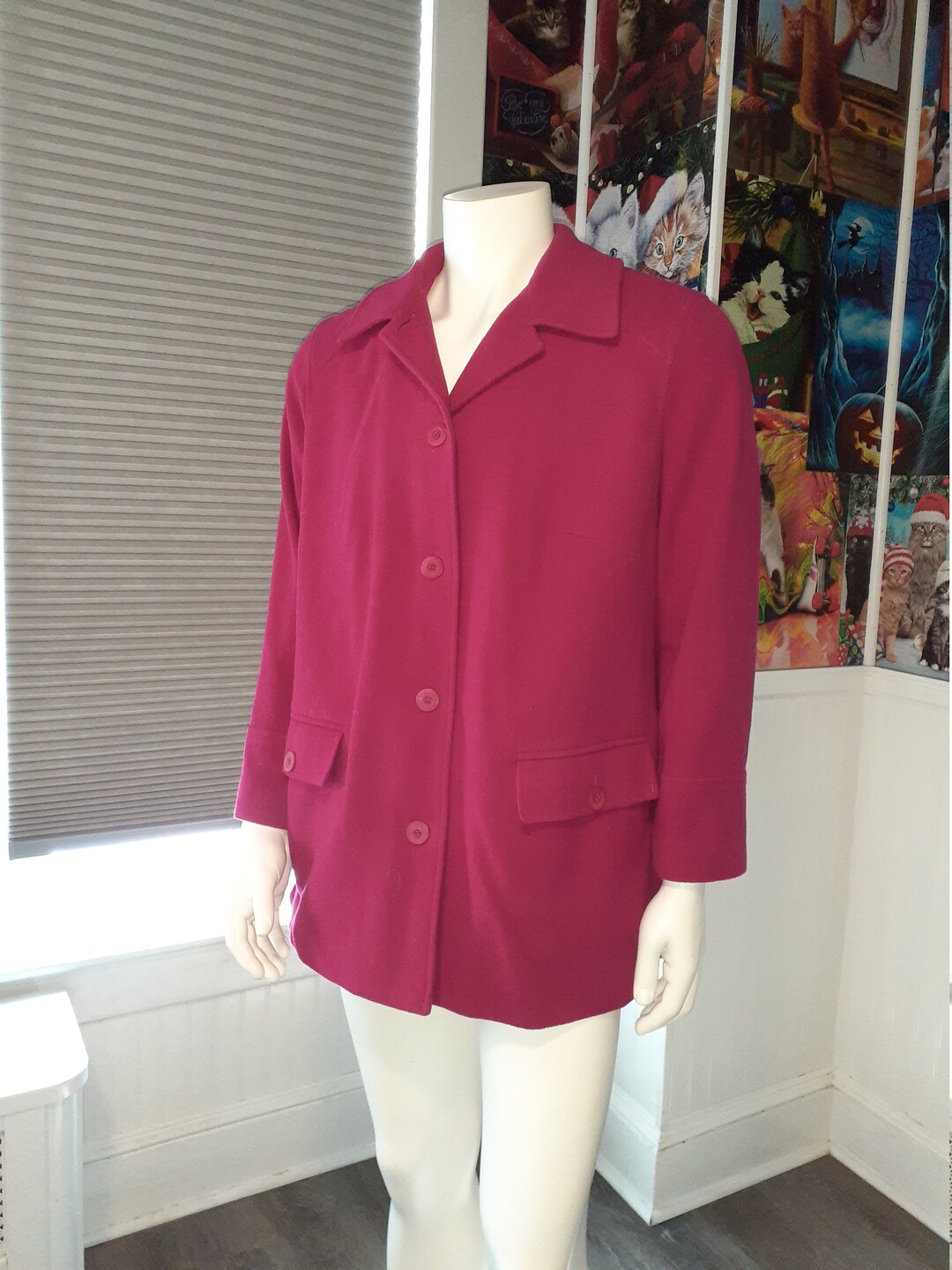 FUSCHIA so Very Fuschia Harve Benard 5button Below the Waist Jacket - Etsy