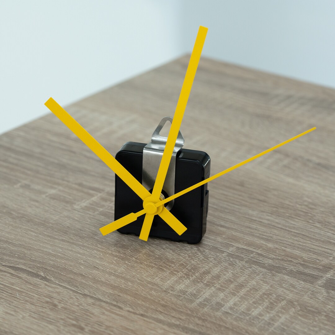 Silent Clockwork Yellow Clock Hands / Set of Hands Quartz Clockwork ...
