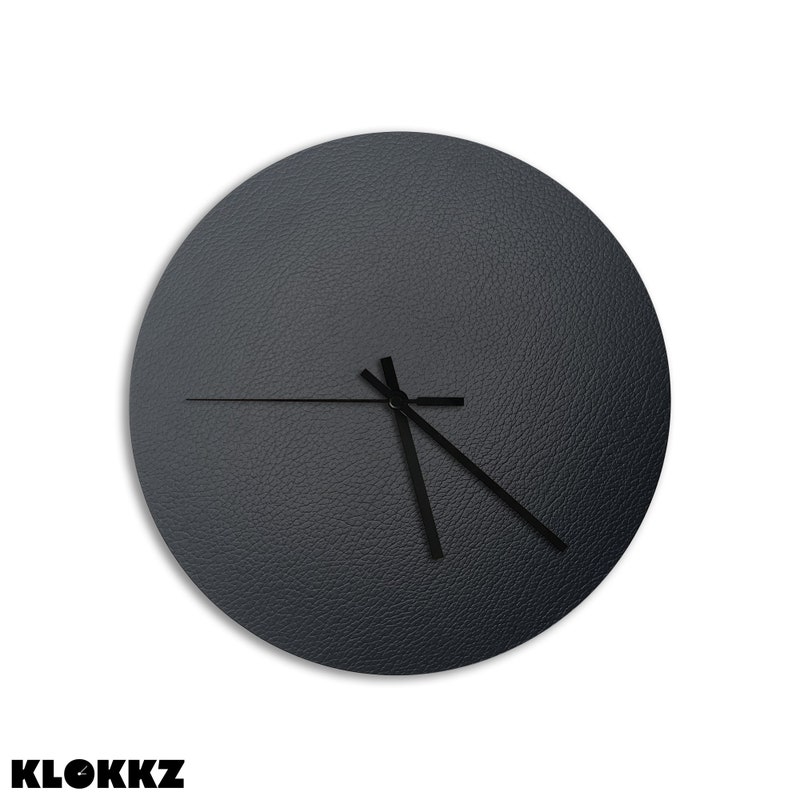 Leather Wall Clock - Etsy