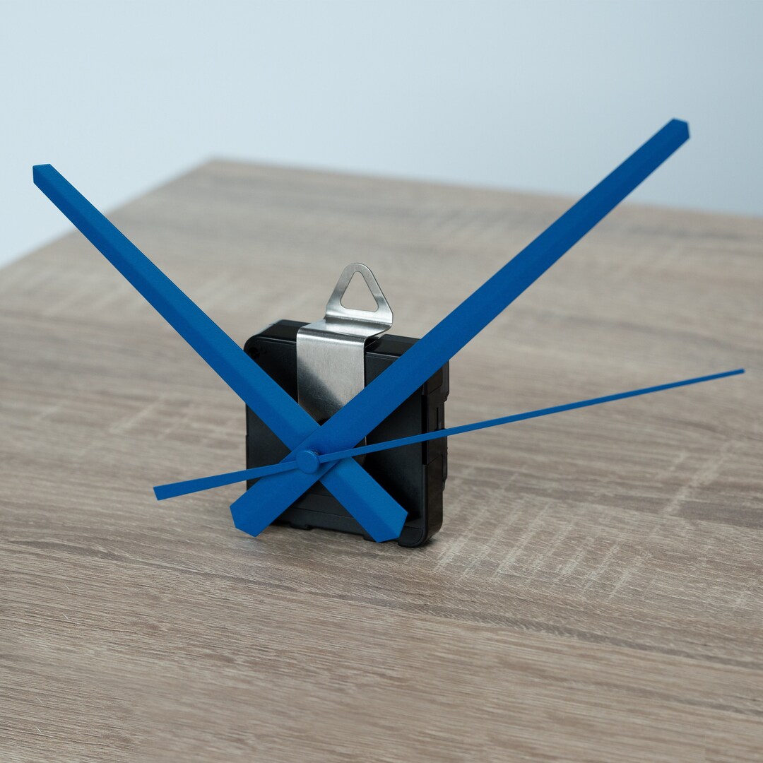 Quartz Movement Silent Blue Clock Hands / Hand Set 2 Blue Movement ...