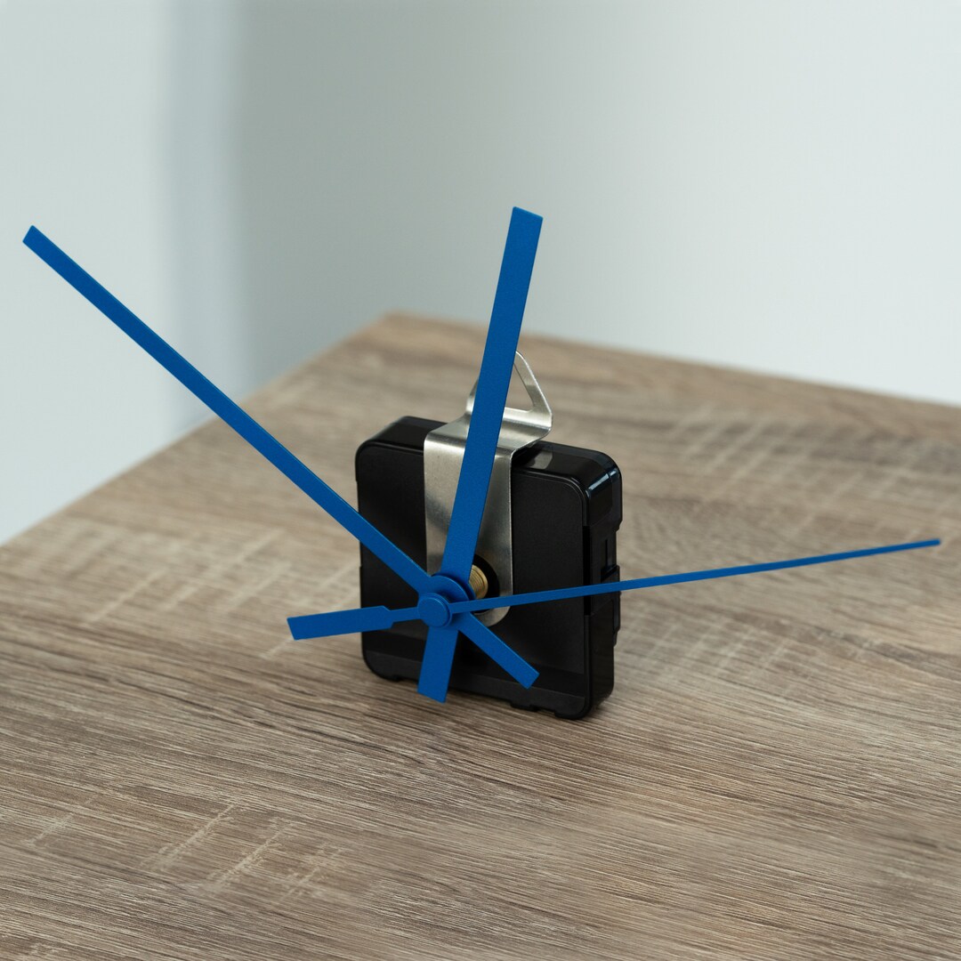 Silent Clockwork Clock Hands / Set of Hands Blue Quartz Clockwork ...