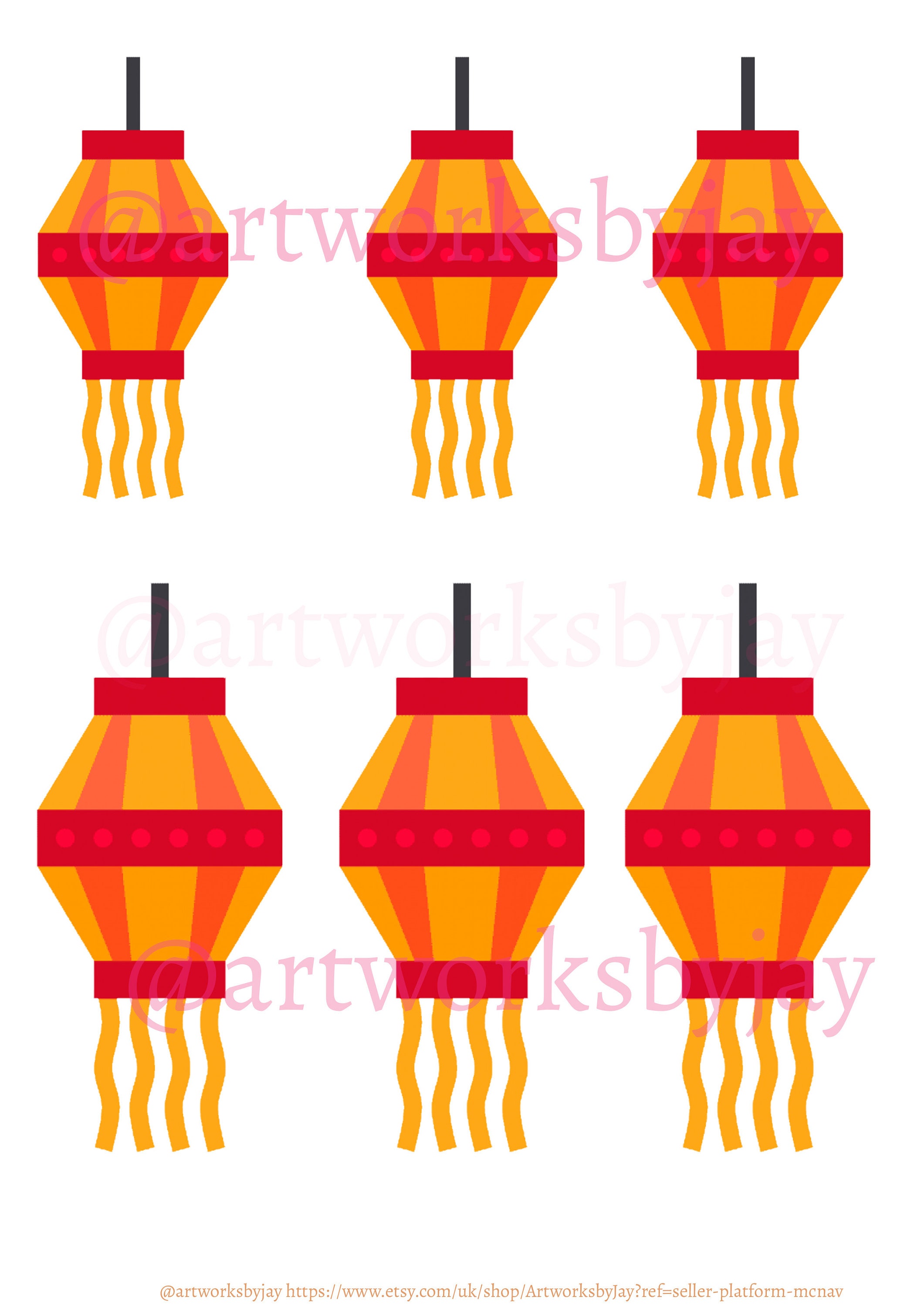 Printable Diwali Thoran in Diya, Lotus and Latern Designs - Etsy
