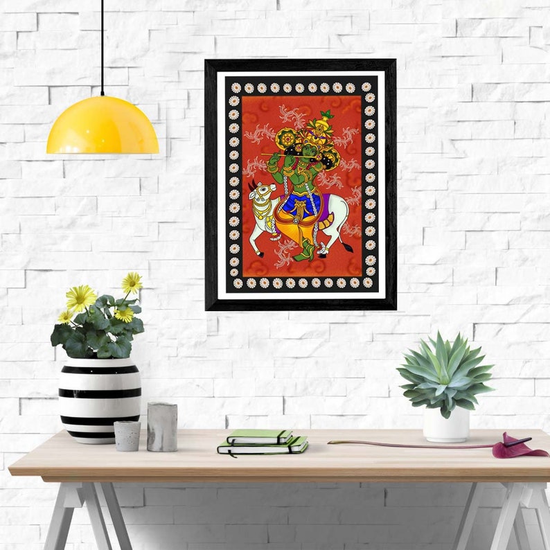 Krishna Kerala Mural Painting- Guruvayoorappan Vishu Painting,onam ...