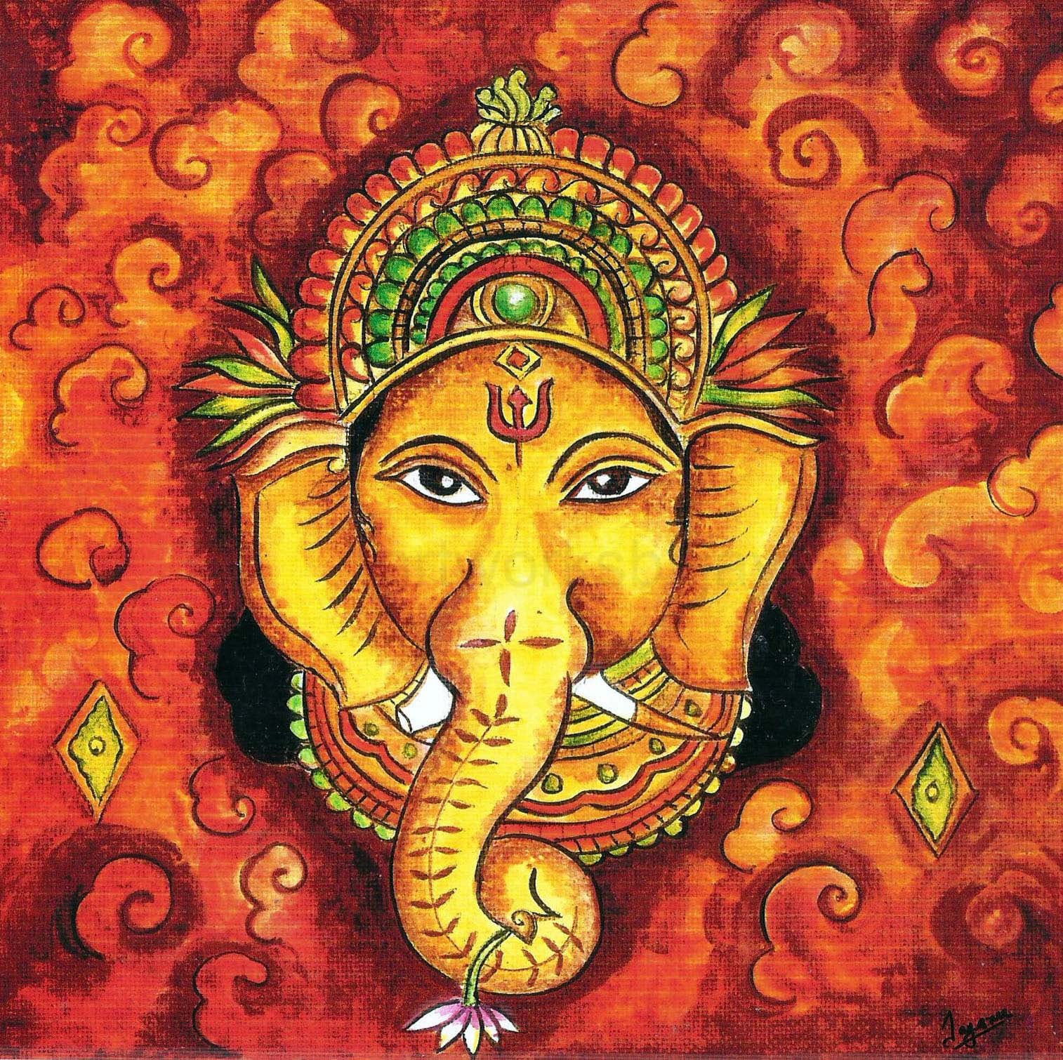 Printable Kerala Mural Painting Designs