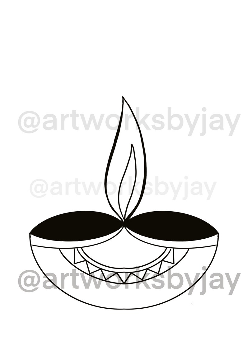 Digital Download Diwali Diya PNG, JPG, Svg,eps,dxf Files - Etsy
