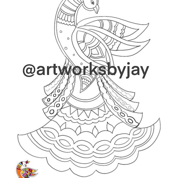 Madhubani Painting Art - Etsy
