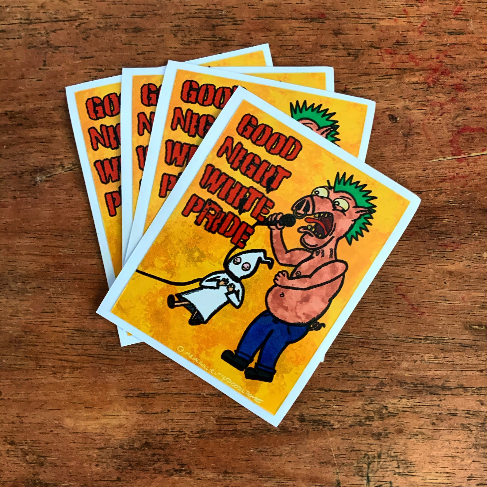 Good Night White Pride Sticker - Etsy