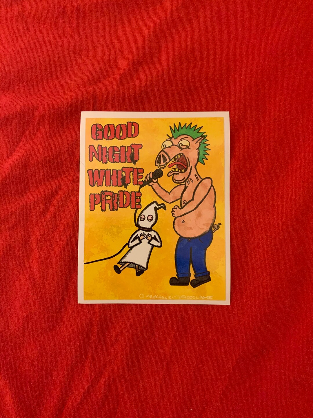 Good Night White Pride Sticker - Etsy