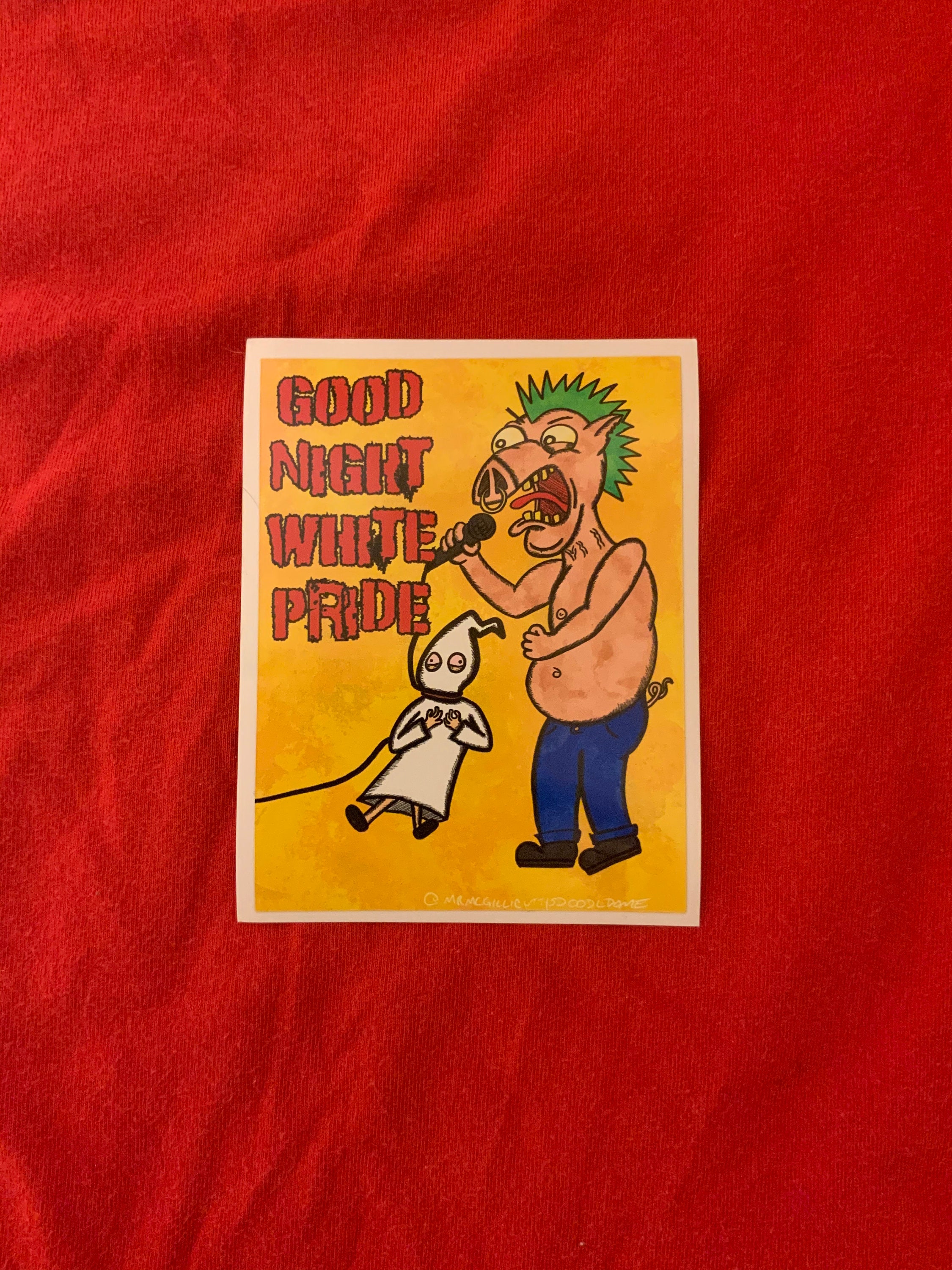 Good Night White Pride Sticker - Etsy