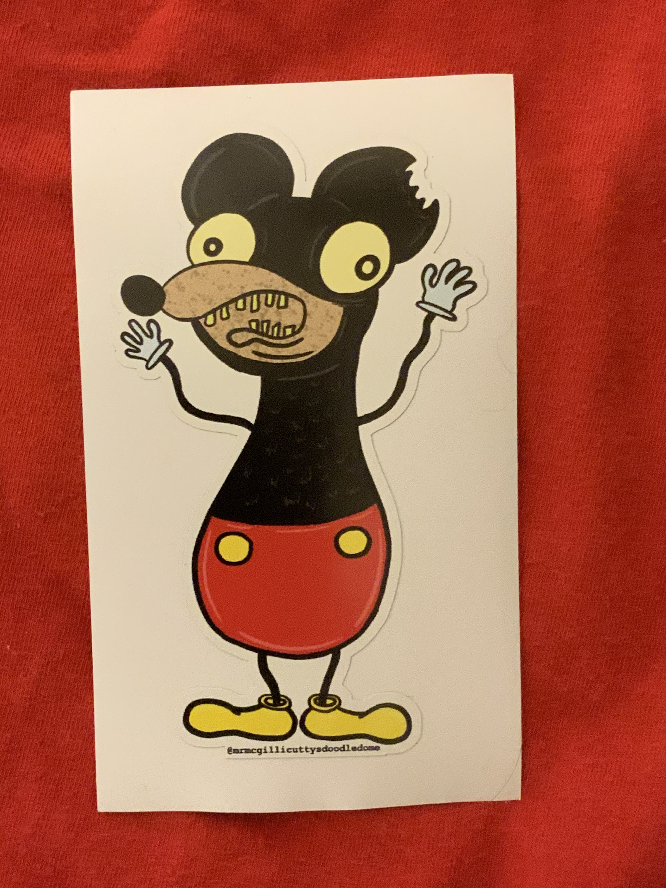 Manic Mouse Sticker - Etsy